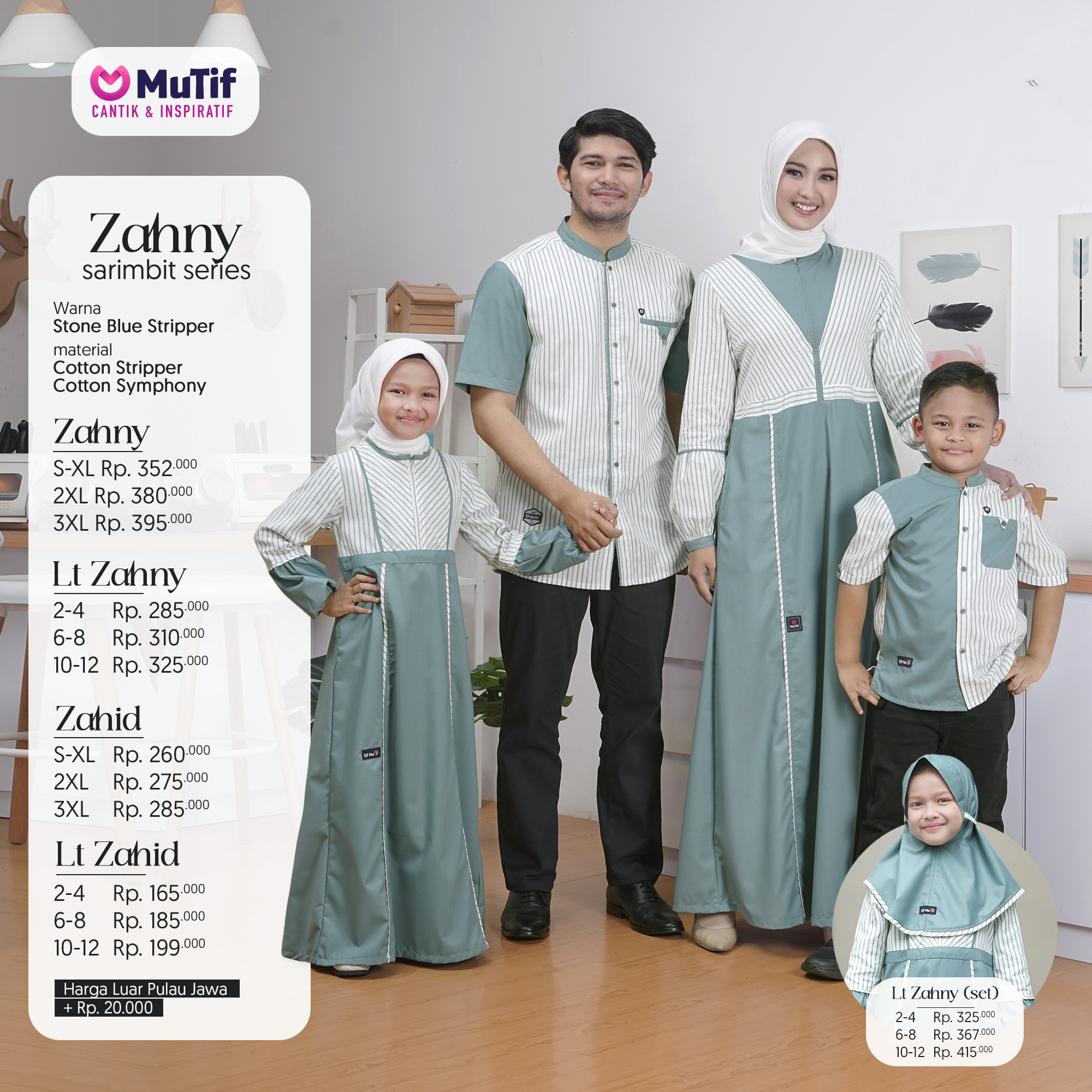 MUTIF Gamis Anak LITTLE ZAHNY - BLONJO.ID