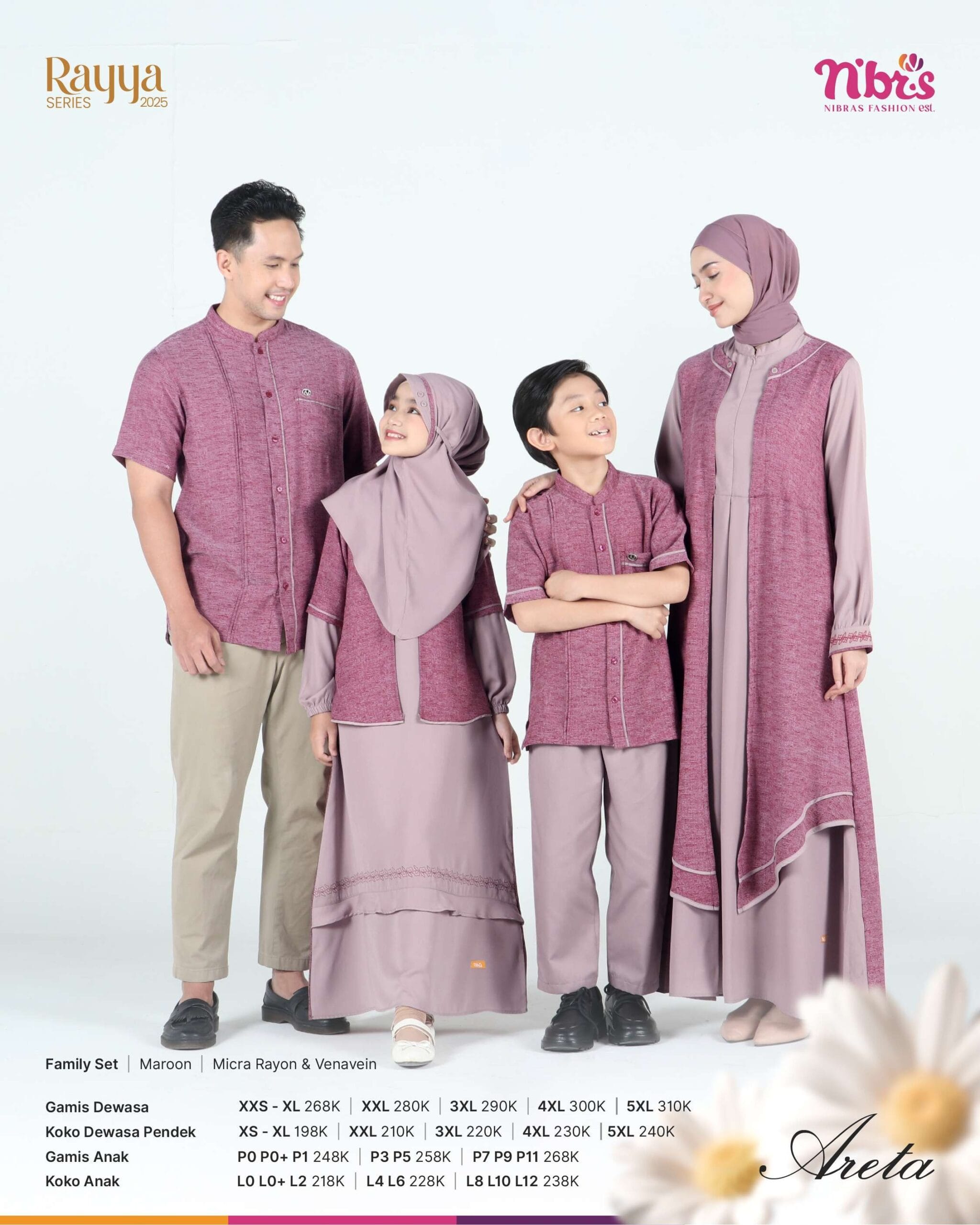 NIBRAS Gamis Dewasa ARETA - BLONJO.ID