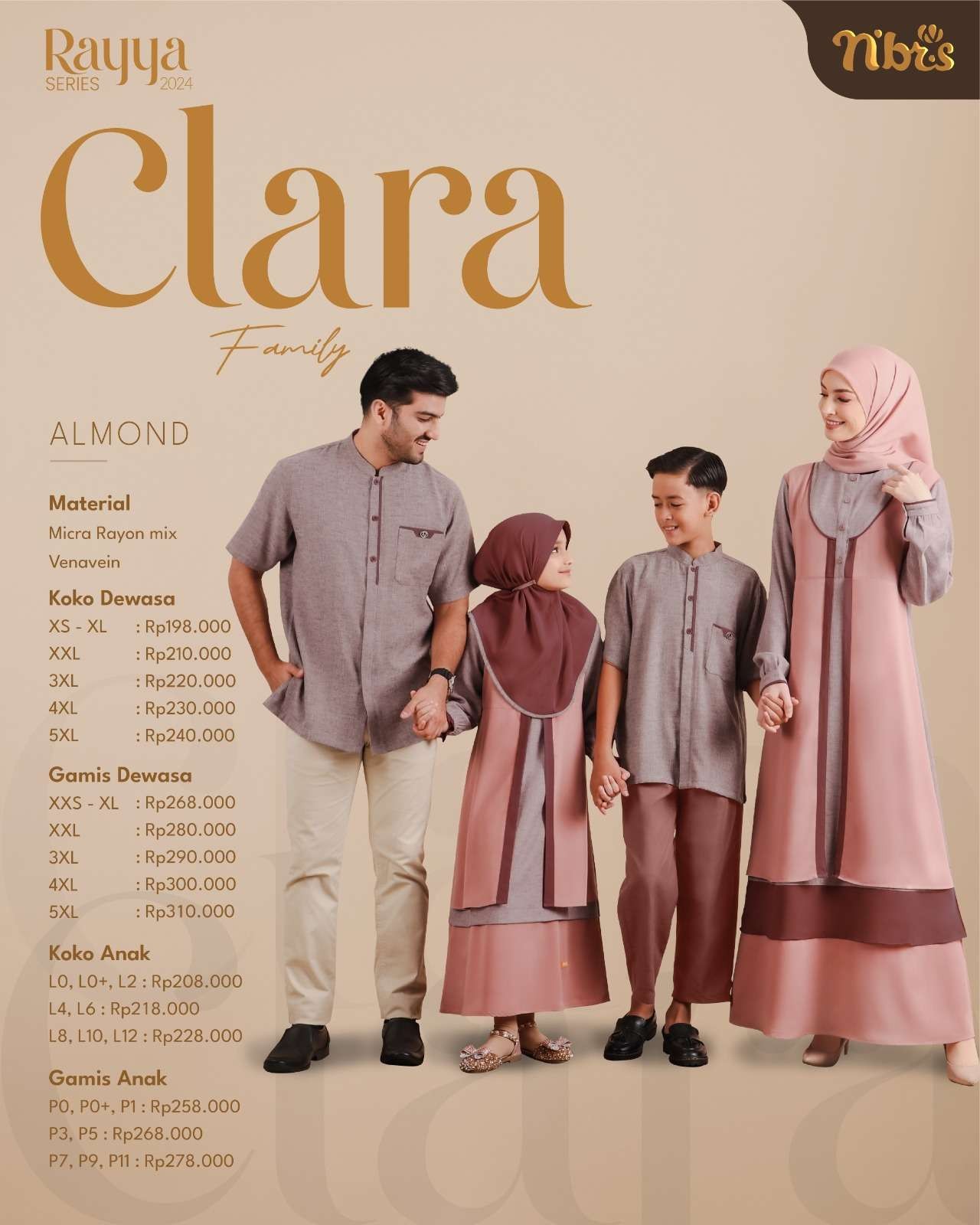 NIBRAS Koko Dewasa CLARA - BLONJO.ID